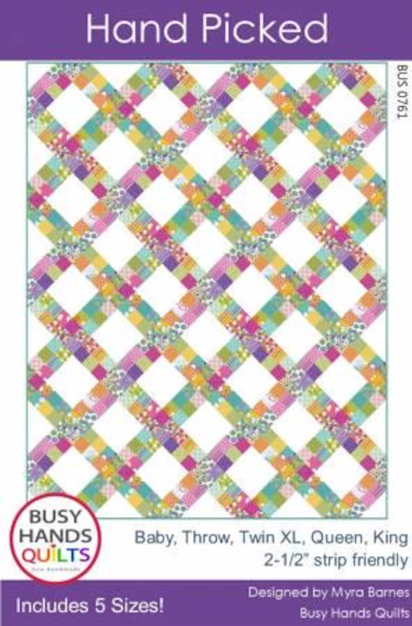 Hand Picked by Hand Hands Quilts Paper Pattern - Etsy