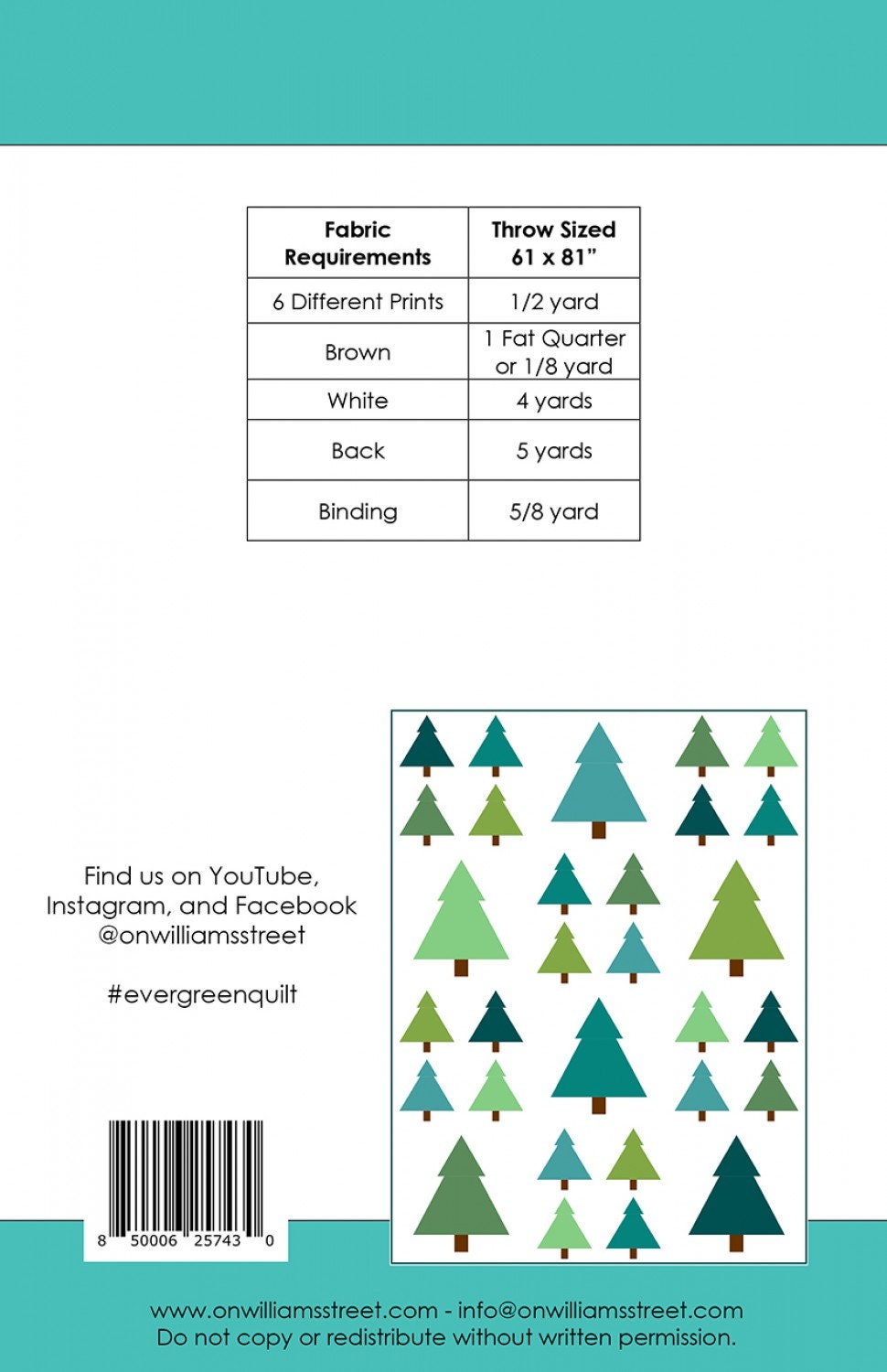 Evergreen Quilt Pattern - Etsy