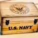 Navy Wooden Keepsake Box Navy Retirement Gift US Navy - Etsy