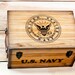 Navy Wooden Keepsake Box Navy Retirement Gift US Navy - Etsy