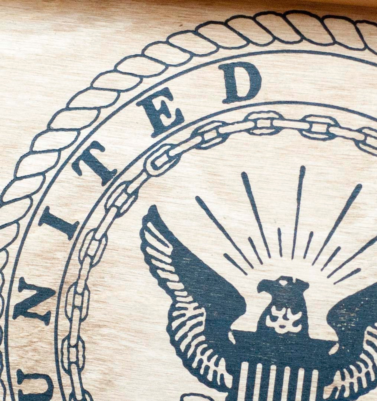 Navy Wooden Keepsake Box Navy Retirement Gift US Navy - Etsy