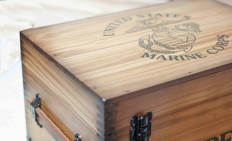 United States Marine Corps USMC Keepsake Box Retirement - Etsy