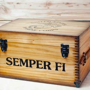 United States Marine Corps USMC Keepsake Box Retirement - Etsy