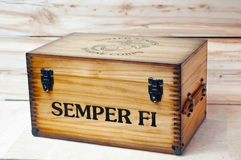 United States Marine Corps USMC Keepsake Box Retirement - Etsy