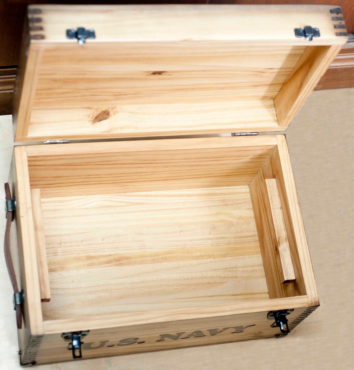 Navy Wooden Keepsake Box Navy Retirement Gift US Navy - Etsy