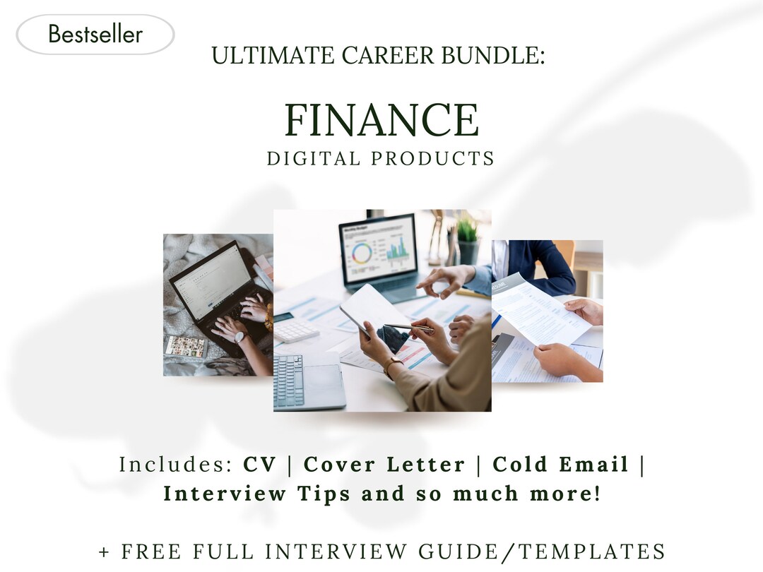 Finance Package, Cover Letter, Bundle Word Resumes, Cv Template, CV ...