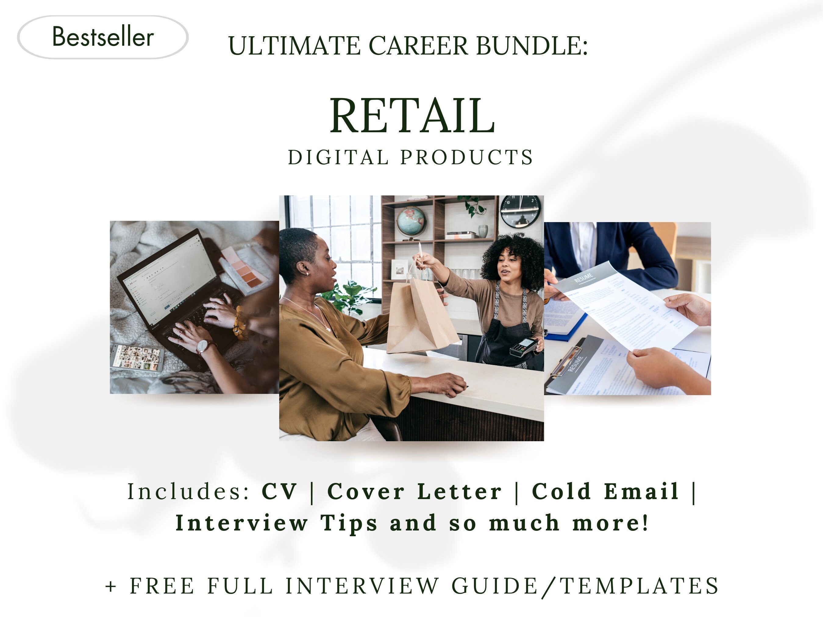 Retail Package Deal, CV 2023, Cover Letter, Bundle Word Resumes, CV ...