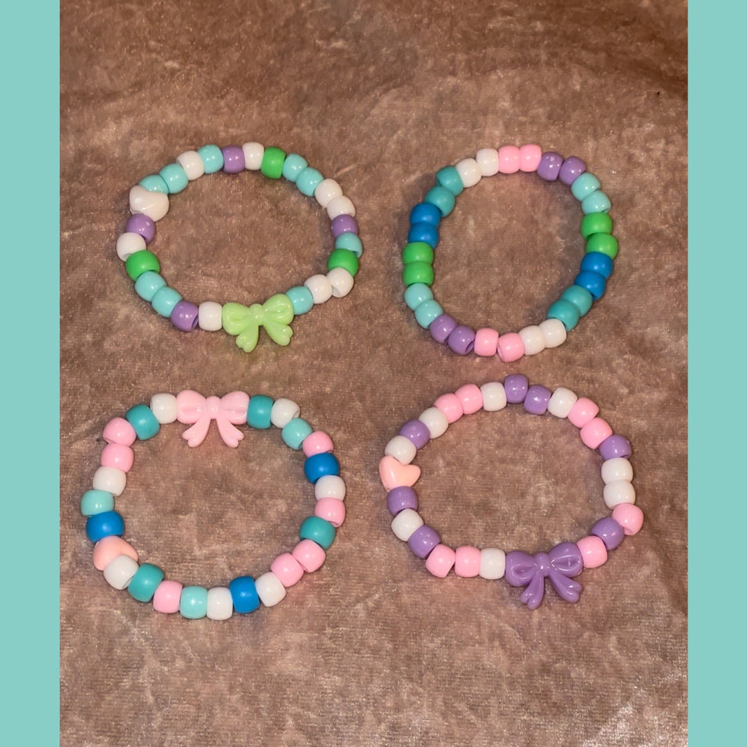 Pastel Kandi Bracelet Fashion Pack, Pastel Bracelets, Pastel Jewelry ...