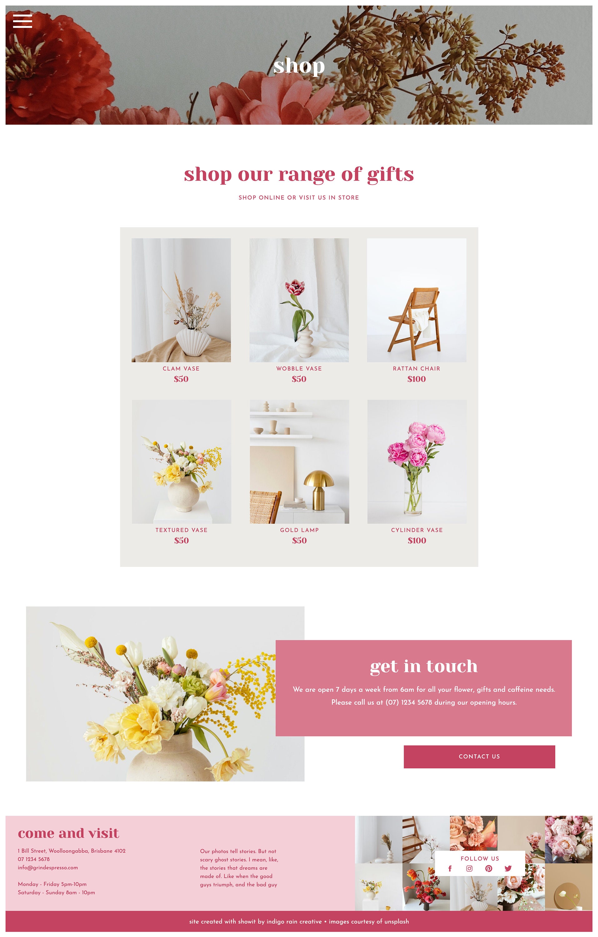 Showit Template | Premium Showit Template for Photographers, Bloggers ...