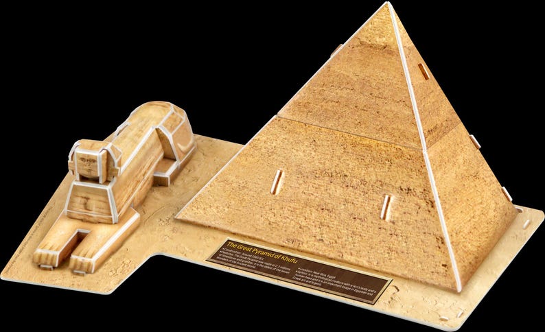 3D Puzzle - the Great Pyramid of Khufu - World History Collection ...