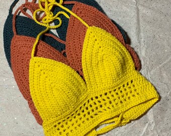 Crochet Triangle Top - Etsy