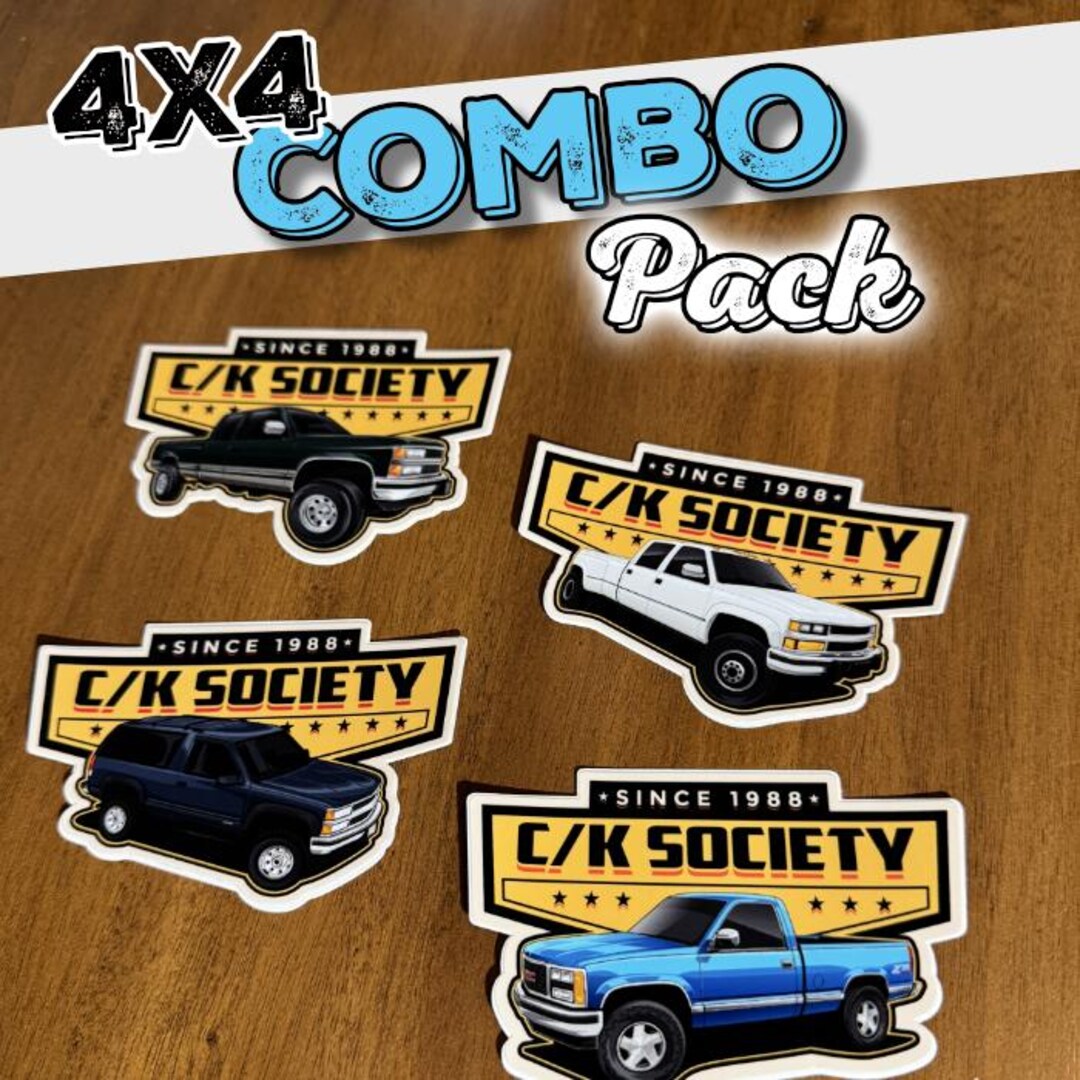 Chevy OBS K1500 4x4 Decal Combo Pack - Etsy