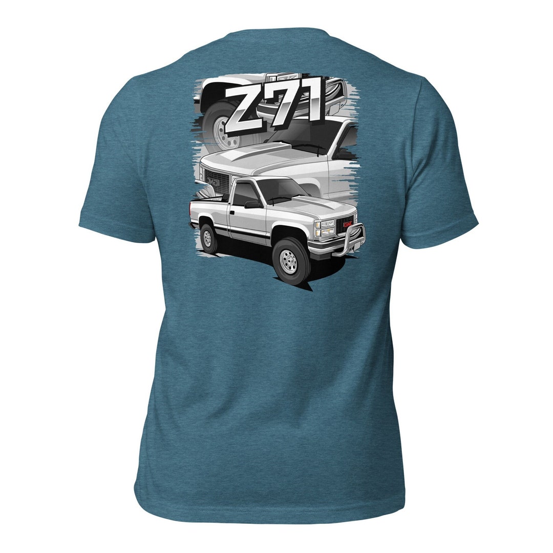 OBS K1500 4x4 Z71 White Regular Cab Short-sleeve Unisex T-shirt ...