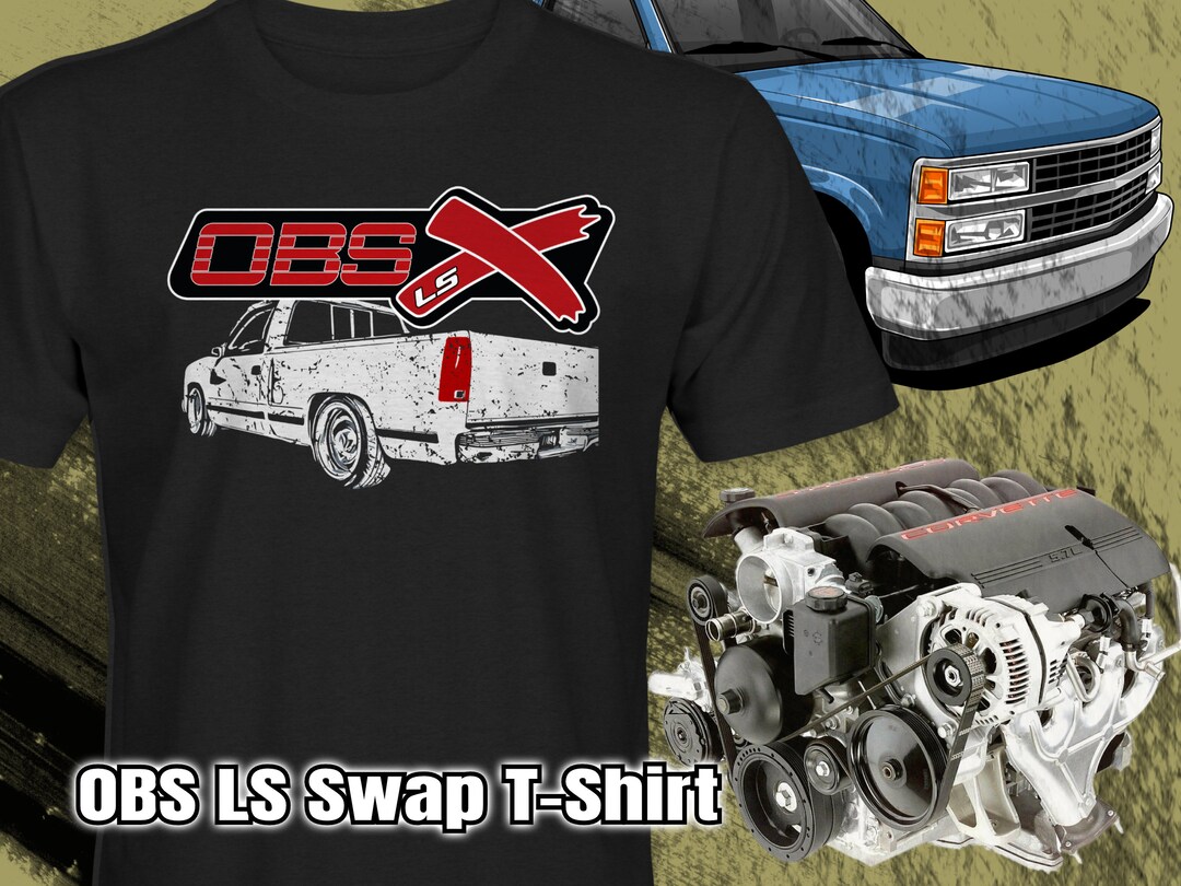 OBS LSX Chevy, GMC '88-98 Lowered Regular Cab Short-sleeve Unisex T ...