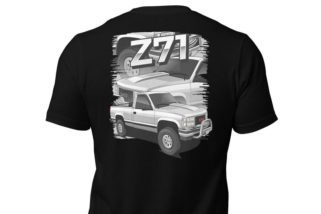 OBS K1500 4x4 Z71 White Regular Cab Short-sleeve Unisex T-shirt ...