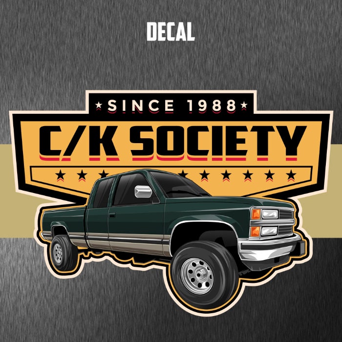 OBS K1500 4x4 Lifted Chevy GMC Extended Cab American Classic Decal - Etsy