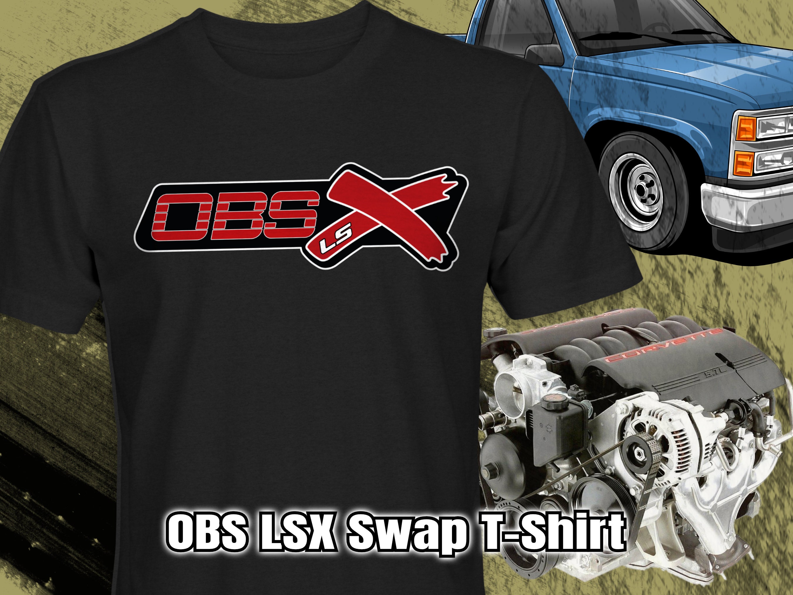 OBS LSX Chevy, GMC '88-98 Main Logo Short-sleeve Unisex T-shirt - Etsy