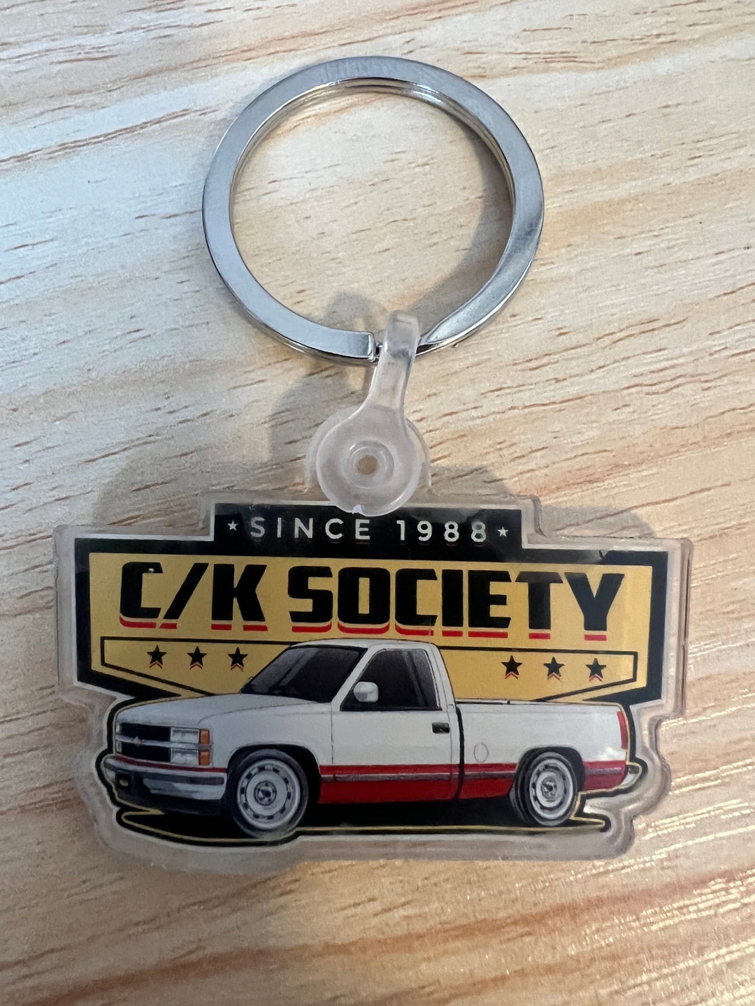 C/K Society Logo Keychain: OBS Chevy GMC Truck Acrylic Keyring - Etsy