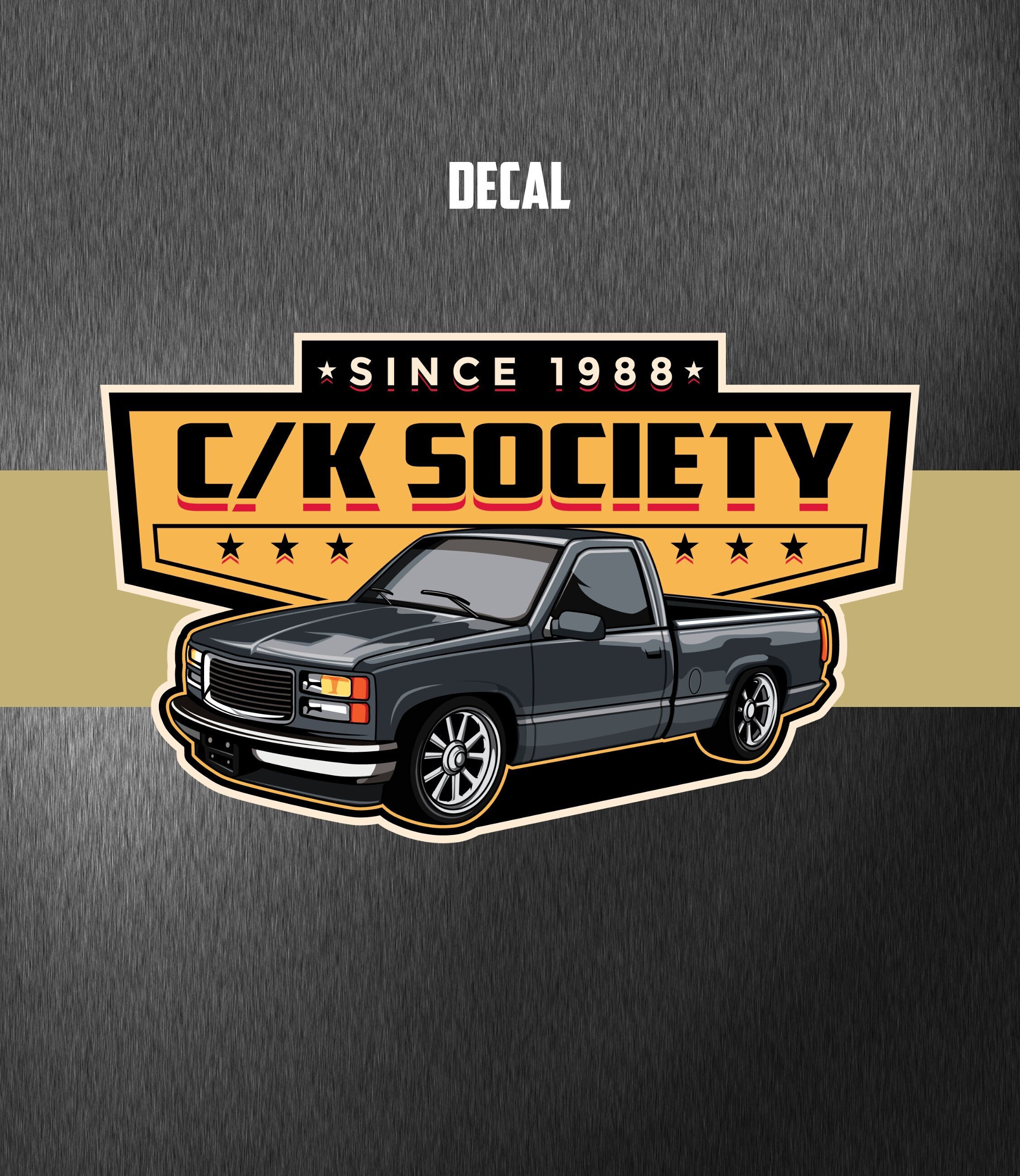 OBS GMC, Chevy RCSB Single Cab Lowered C/K Society Logo Decal - Etsy