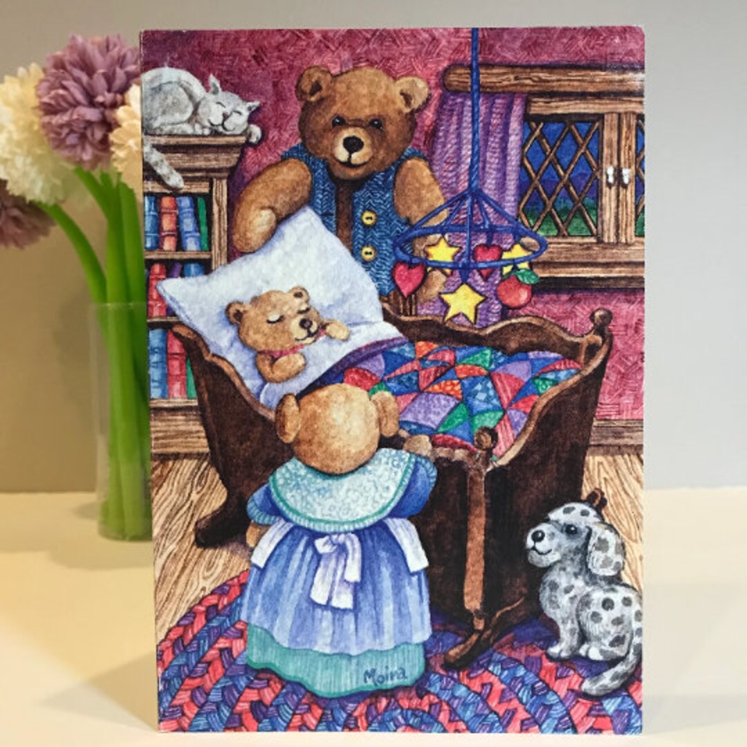Set of 7 Various Bear Greeting Card Pack Bundle of 7 Cards Teddy Bear ...