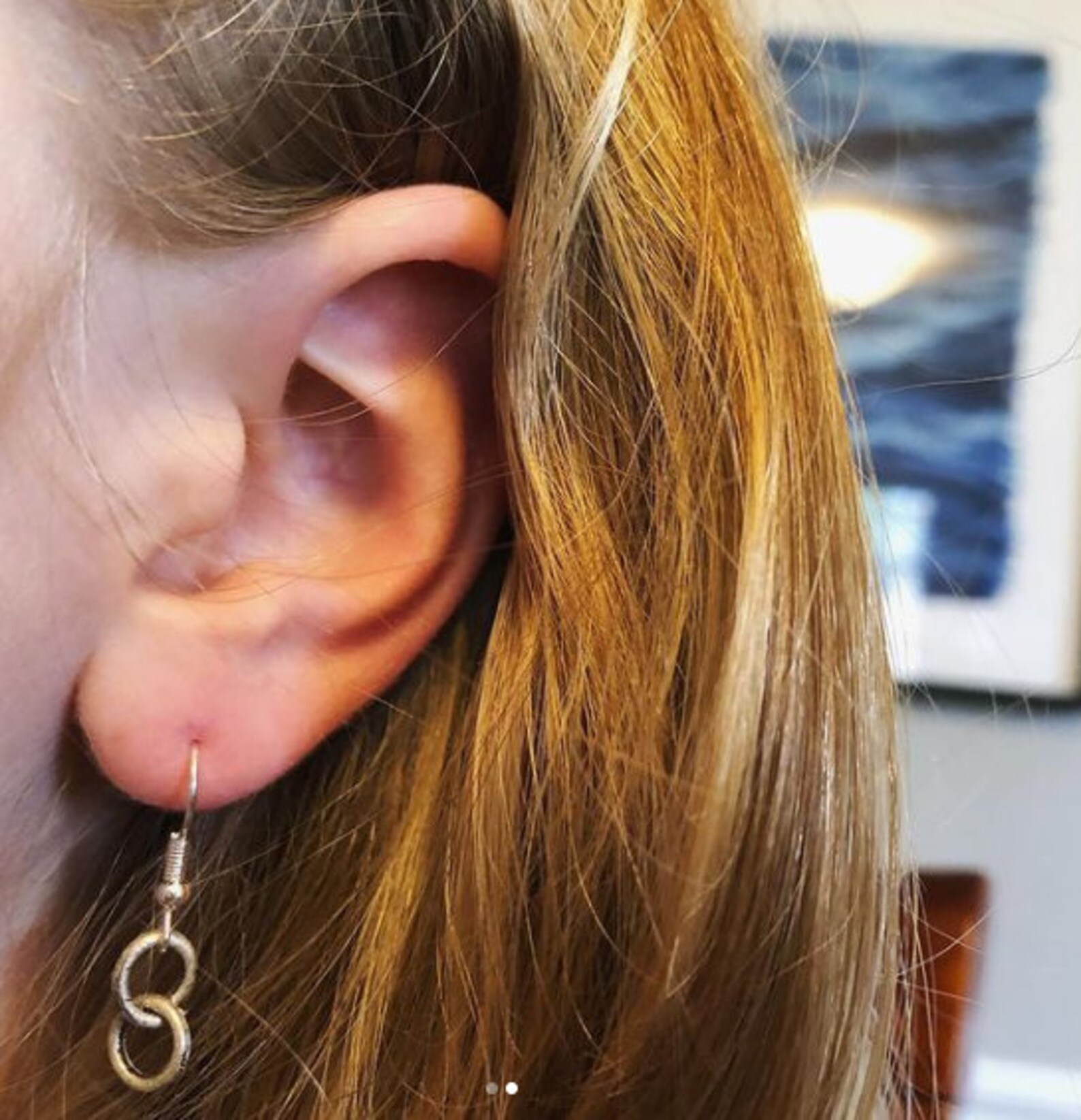 Double Loop Chain Earrings - Etsy