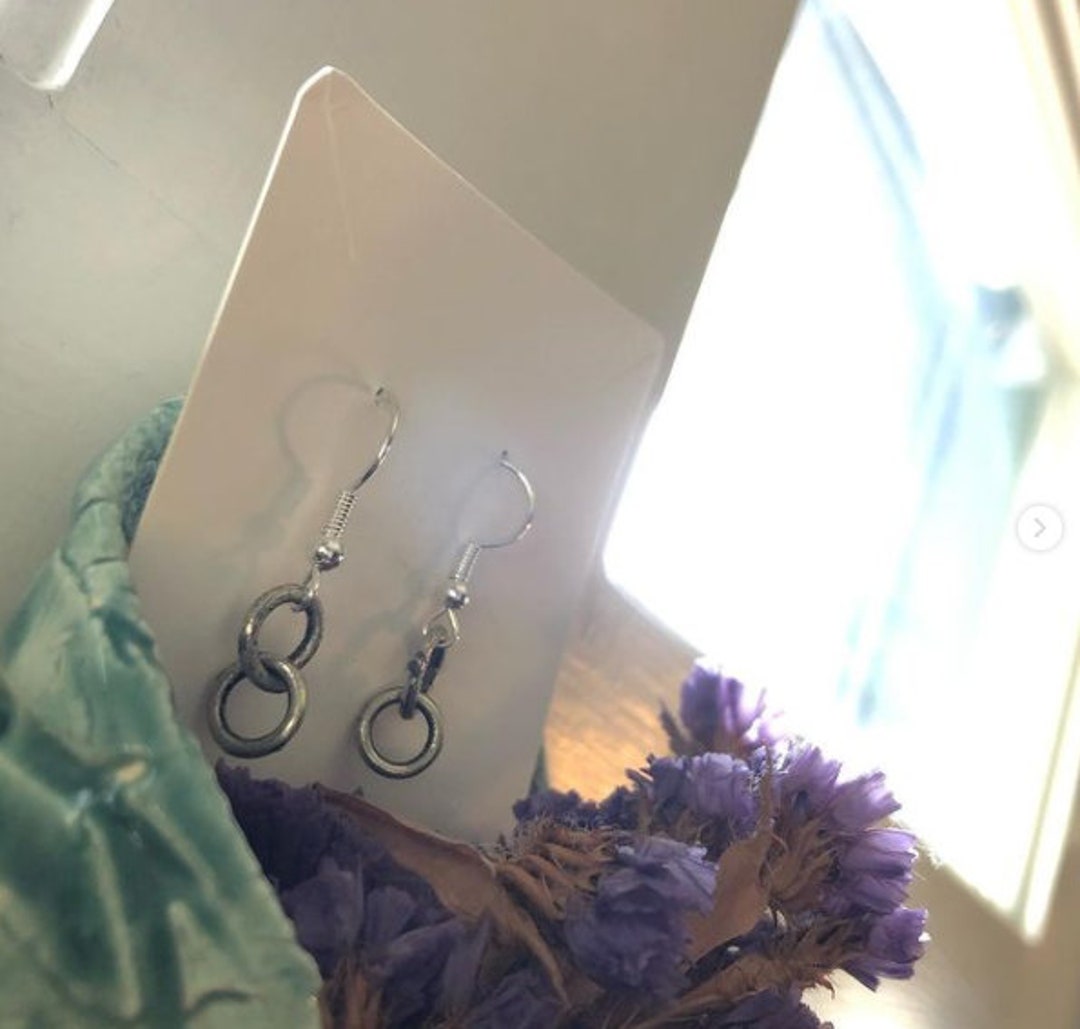 Double Loop Chain Earrings - Etsy