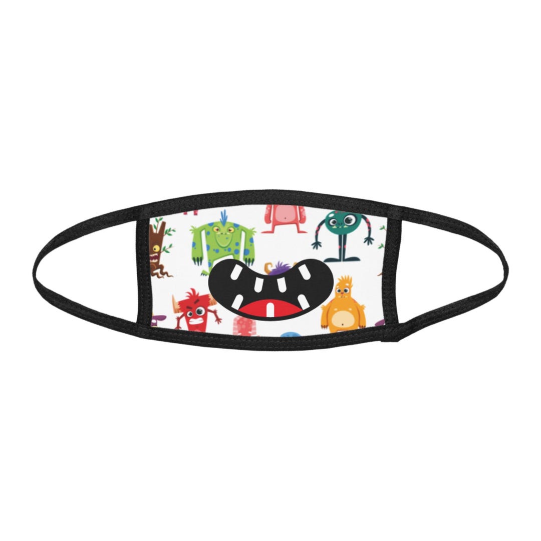 Kids Face Mask, Monster Smile Childrens Mask, Cute Funny Reusable ...