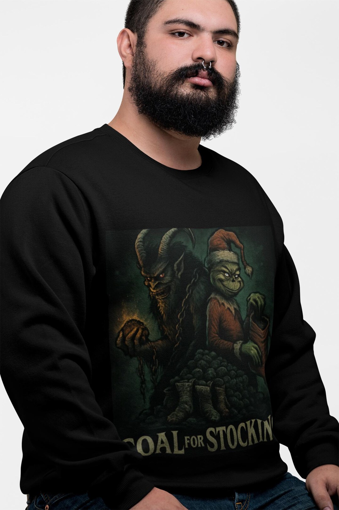 Krumpus Christmas Sweater | Grinch Sweater | Gothica |gothmas | Merry ...