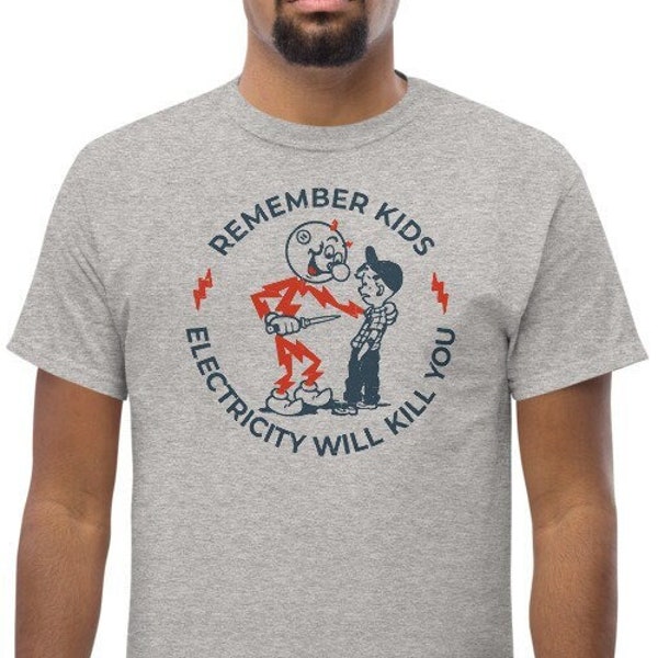 Remember Kids Electricity Kills Shirt - Etsy