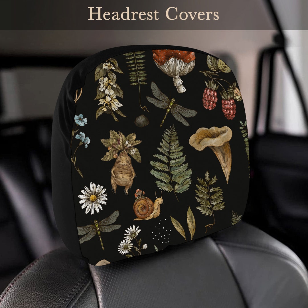 Mushroom Car Interior, Head Rest/car Seat/floor Mat/seatbelt/headrest ...
