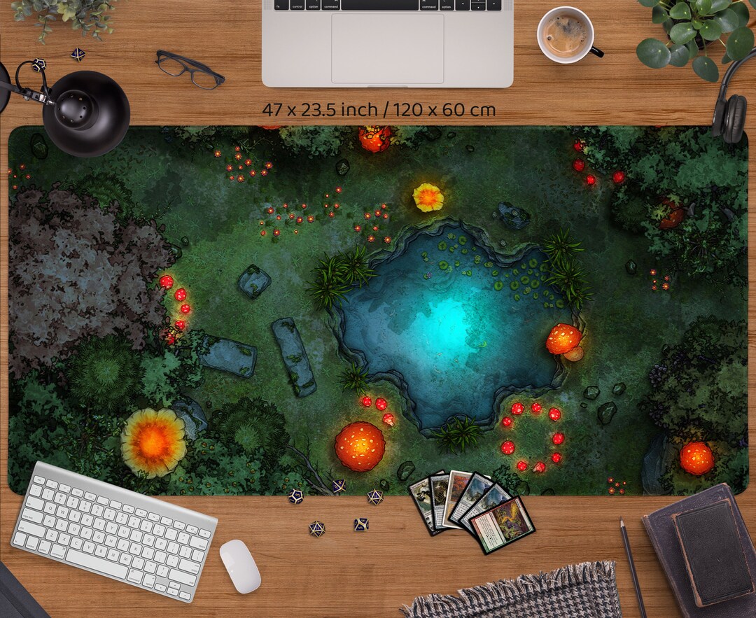 Mgt Playmat/desk Mat, Battlemap Deskmat Xl, Large Fantasy Mousepad, Dnd ...