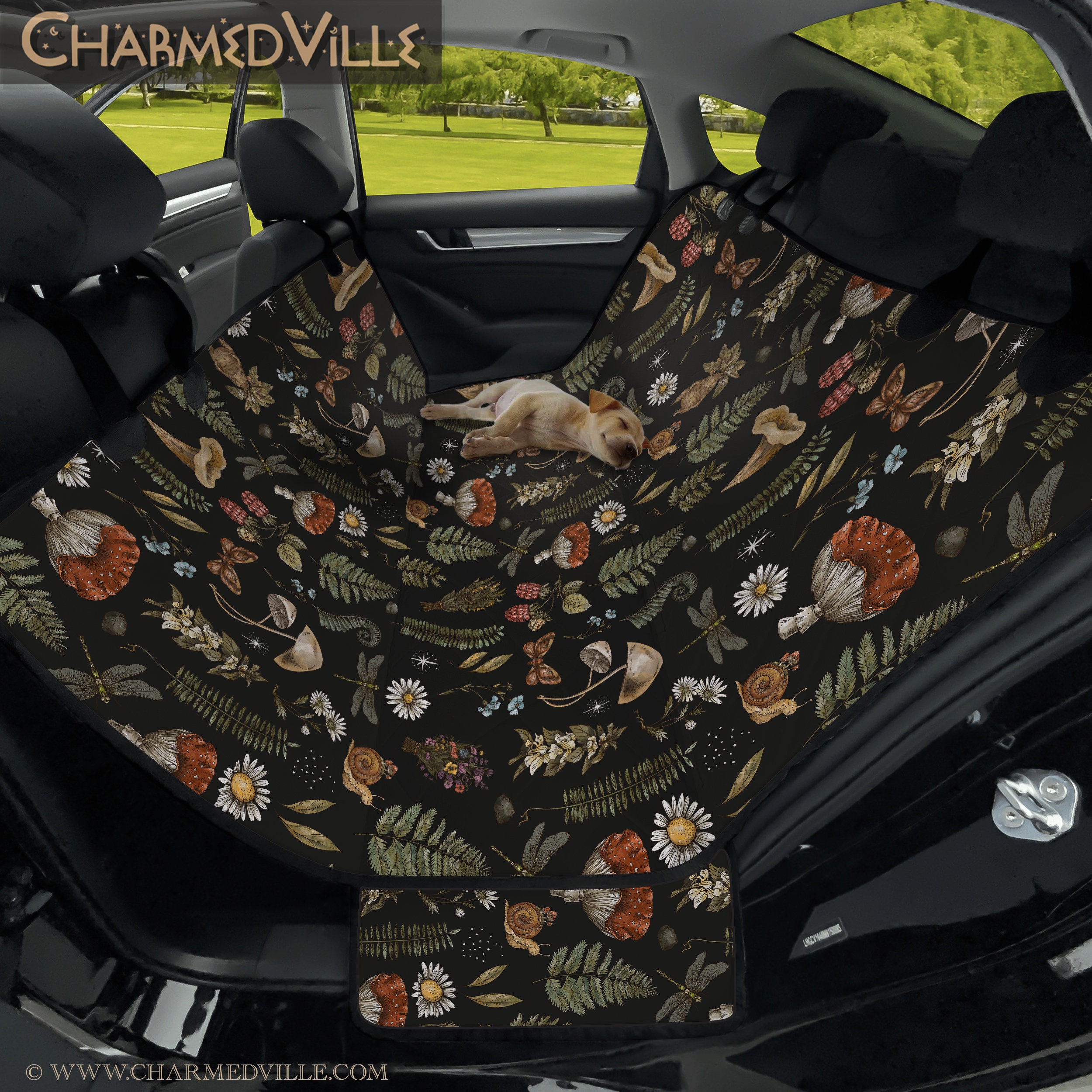 Cottagecore Car Accessories, Full Set/rear/front/back/dog/car Seat ...