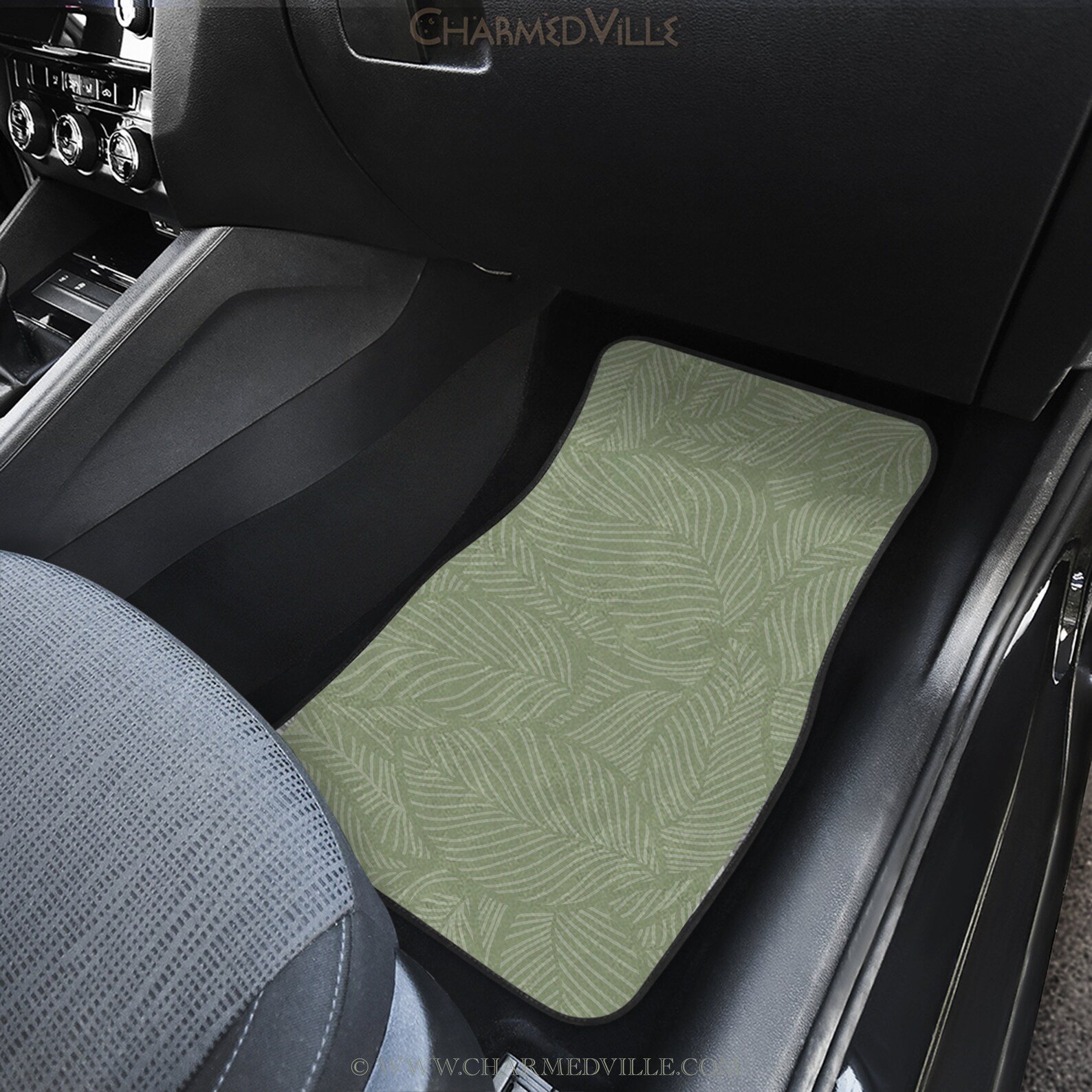 Sage Green Car Floor Mats, Rug/carpet for Vehicle/suv/truck Interior ...