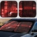 Red Sun Shade for Car/truck/suv, Sunshade Windshield Cover Umbrella ...