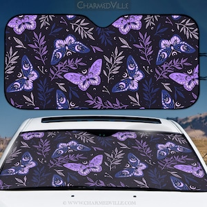 Butterfly Sun Shade for Car Purple Windshield Sunshade Dark Reflective UV Protector Cottagecore Accessory Window Screen Privacy Cover Etsy