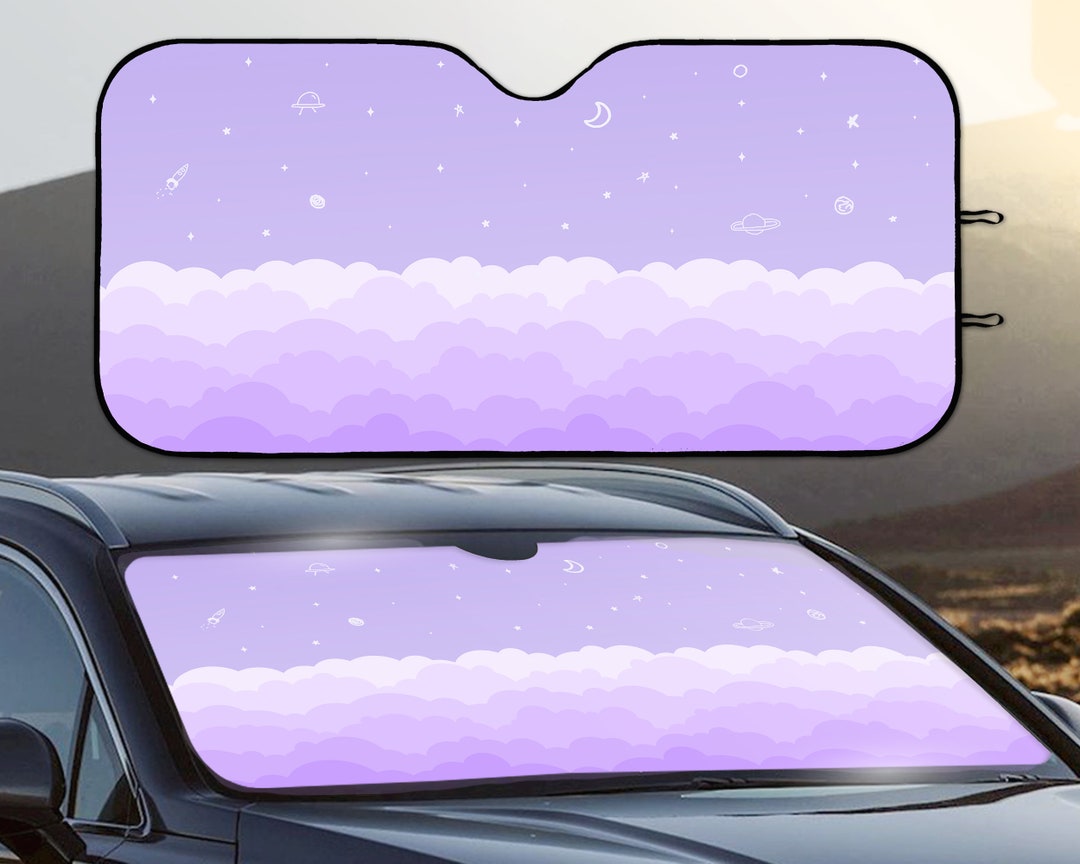 Kawaii Car Sun Shade, Pink Windshield Cover, Carshade Screen Protector ...