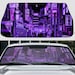 Anime Sunshade Sun Blocker for Windshield, Japanese Vaporwave Cyberpunk ...