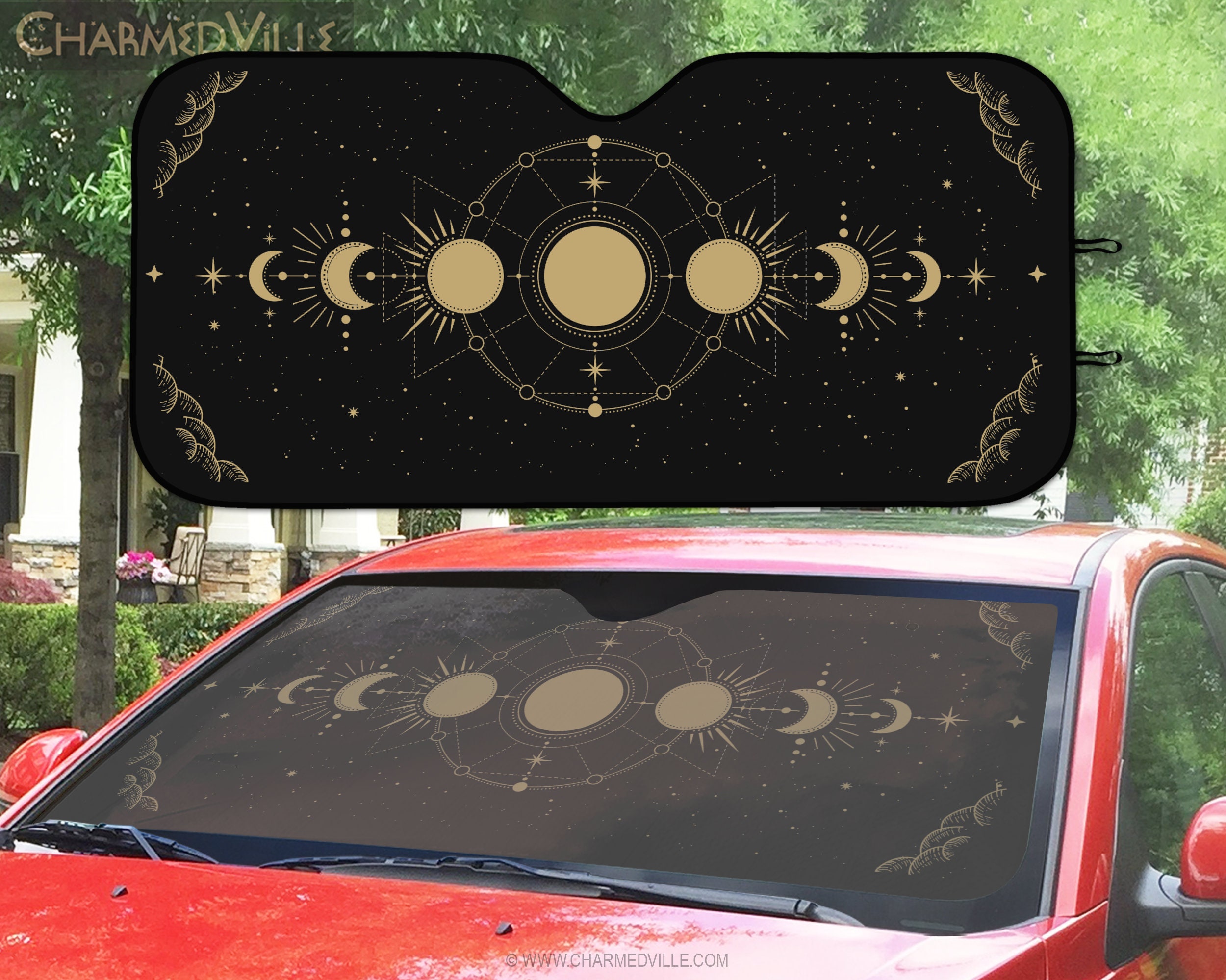Moons Sun Shade for Car Window Celestial Sunshade Cute Moon - Etsy