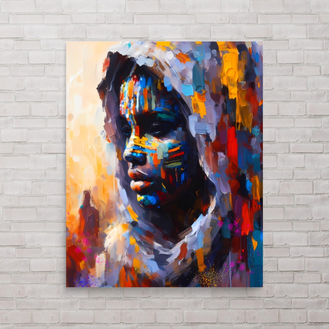 Tuareg Woman Poster | Nubian Princess Wall Art | Afro Wall Art ...