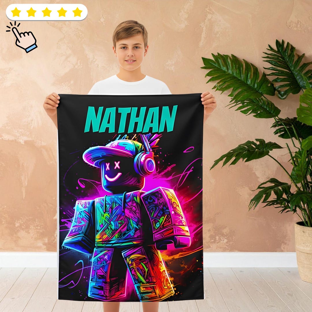Roblox Wall Banner, Roblox Personalized Flag, Roblox Custom Flag ...