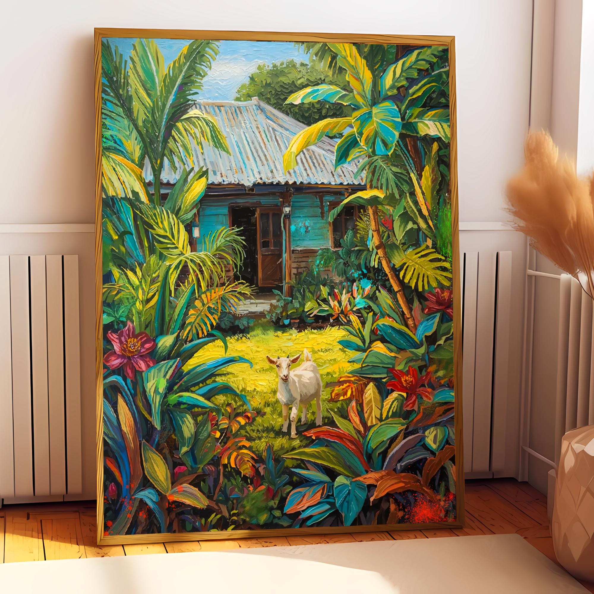 Caribbean Art Poster, Island Wall Art, Caribbean Canvas Style Wall Art ...