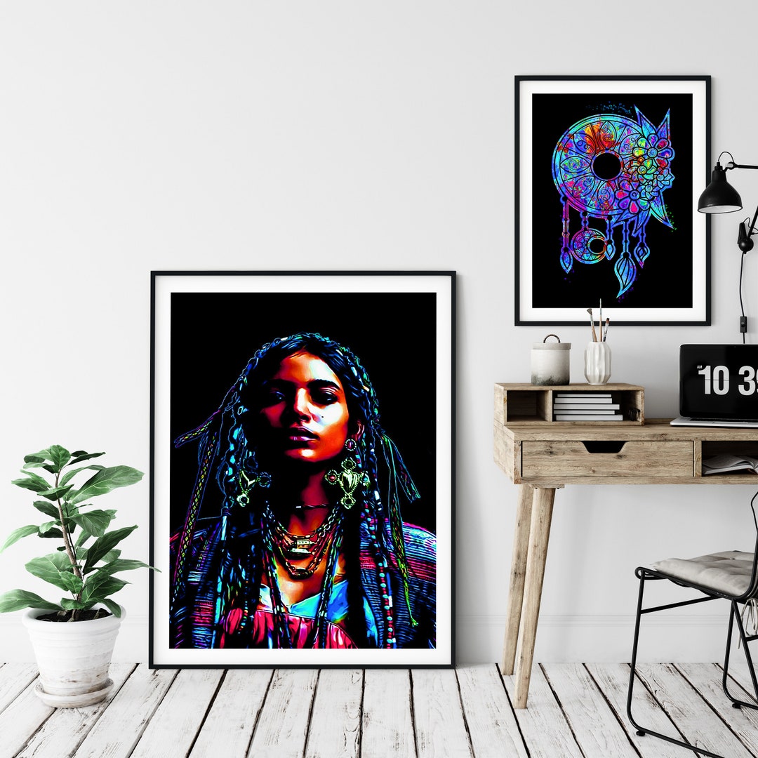 Native Beauty Poster - Native Wall Art, American Indian Art Canvas ...
