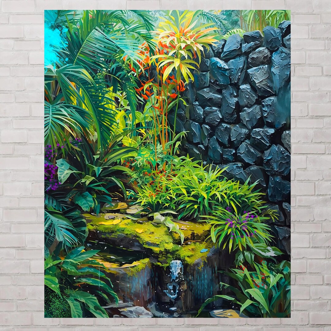Buy Biophilic Wall Art, Tropical Poster, Island Wall Art, Beach House ...