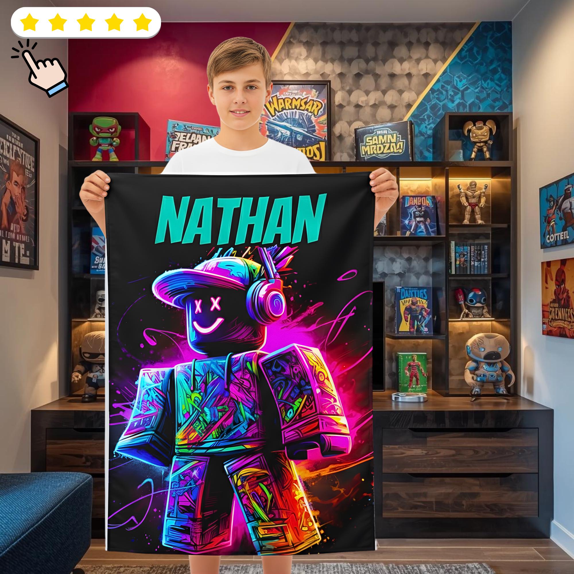 Roblox Wall Banner, Roblox Personalized Flag, Roblox Custom Flag ...