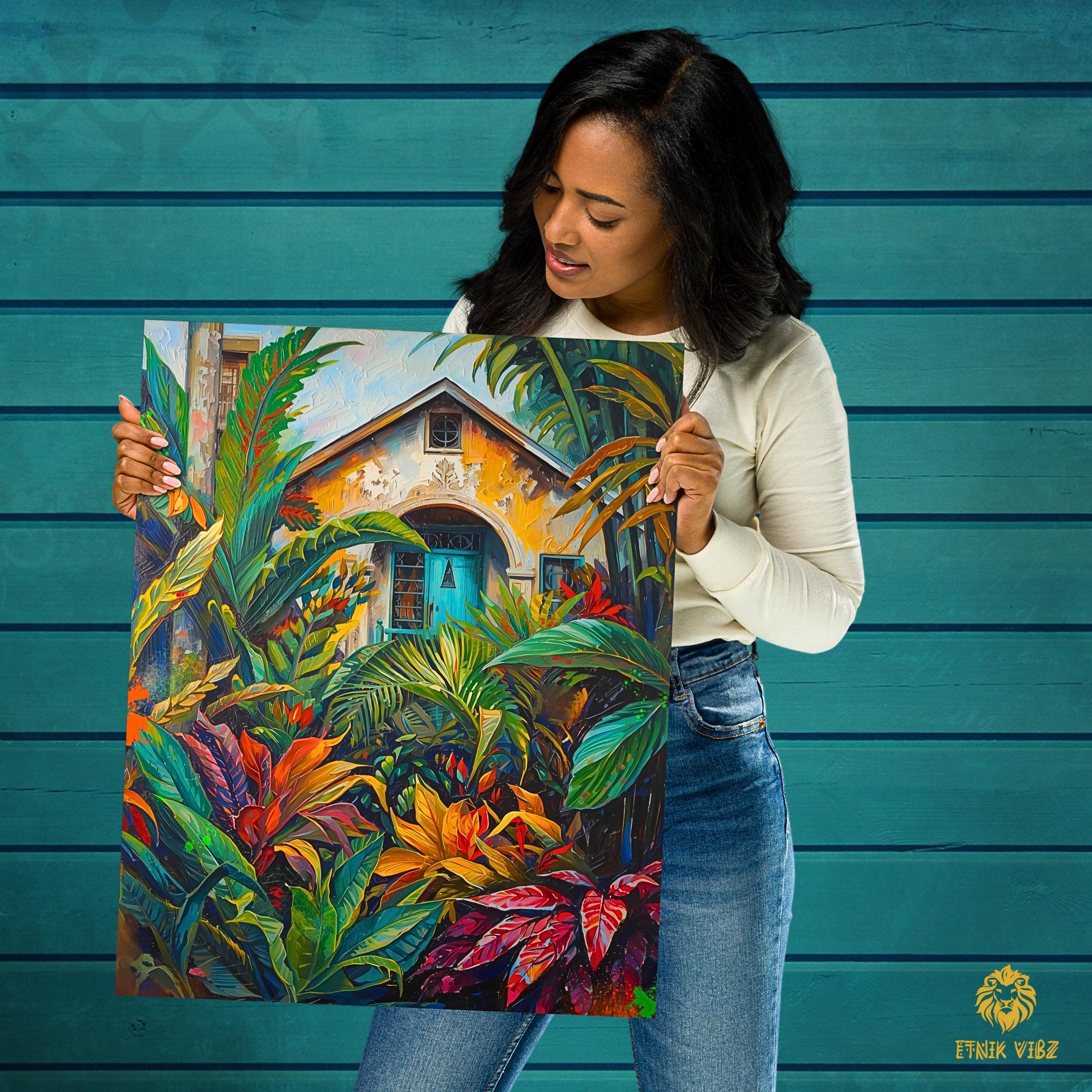 Caribbean Art Poster, Island Wall Art, Caribbean Canvas Style Wall Art ...