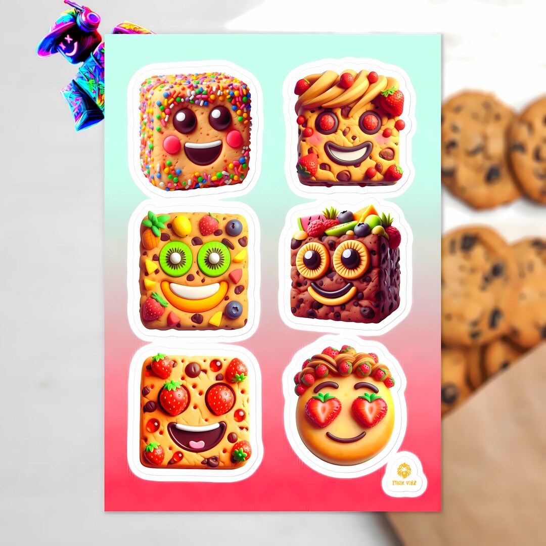 Cookie Run Sticker Sheet, Roblox Cookies, Kingdom, Shadow Milk Cookie ...