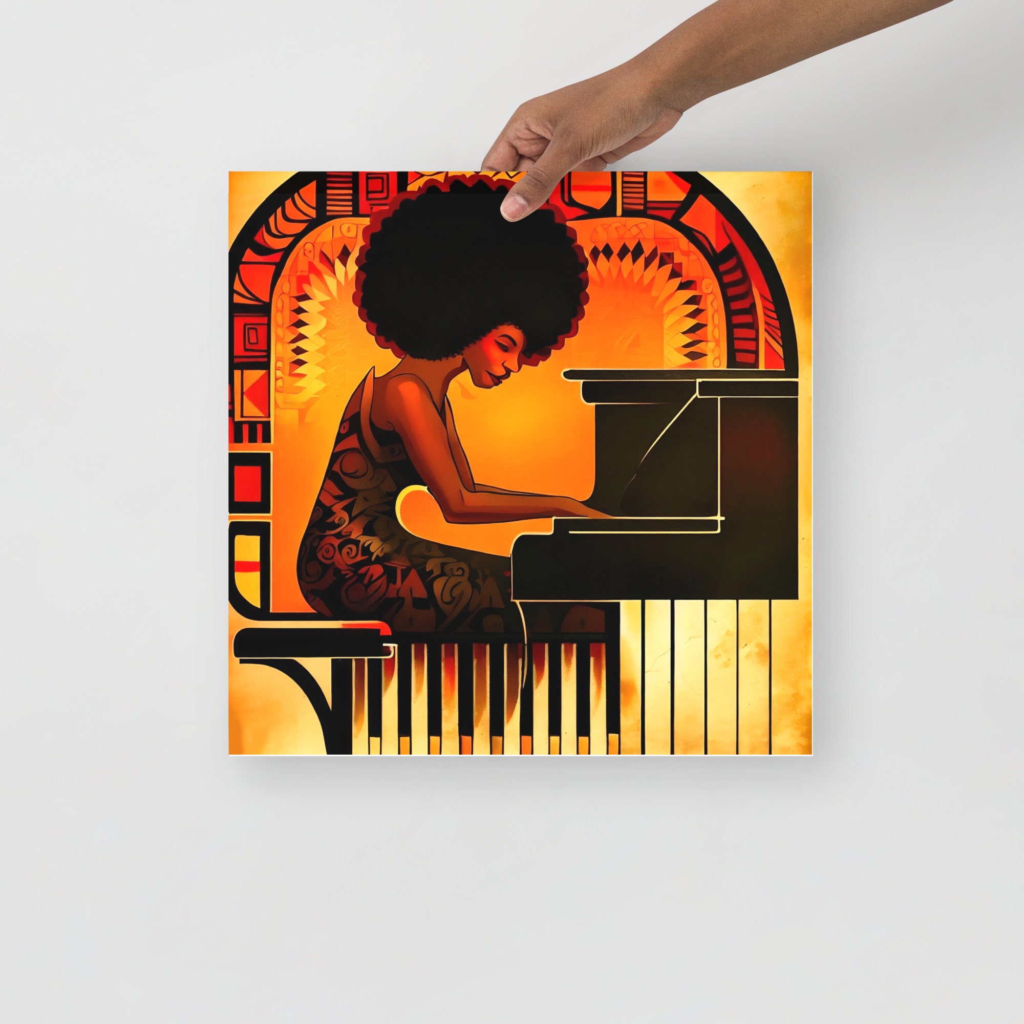 Black Woman Poster Harlem Renaissance Afro Wall Art african American ...