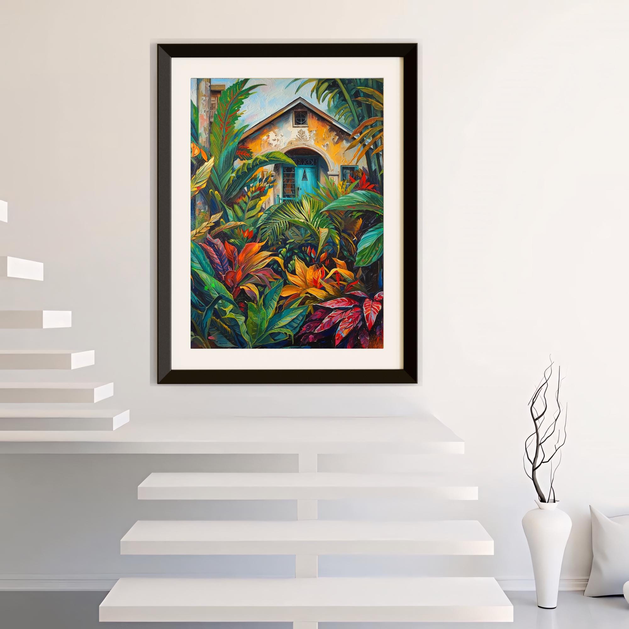 Caribbean Art Poster, Island Wall Art, Caribbean Canvas Style Wall Art ...