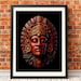 Aztec Carving Museum Poster, Aztec Wall Decor, Pre-columbian ...
