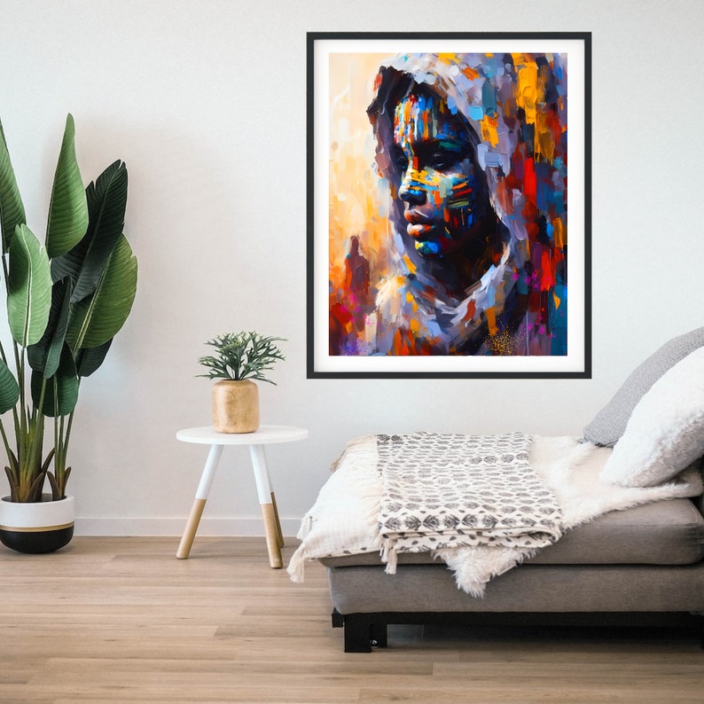 Tuareg Woman Poster | Nubian Princess Wall Art | Afro Wall Art ...